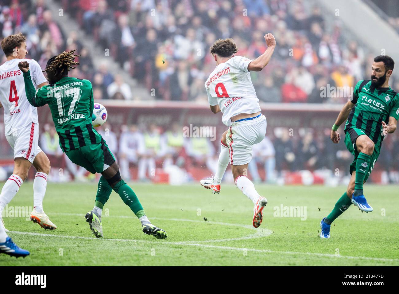 Köln, RheinEnergieStadion, 22.10.23: Schuss von Luca Waldschmidt (Köln ...
