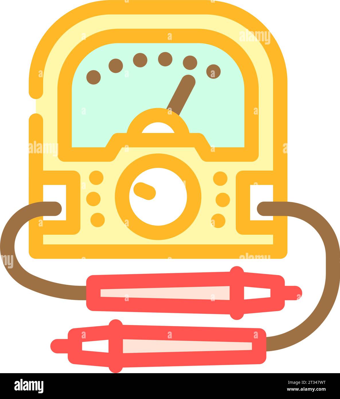 voltage measurement electronics color icon vector illustration Stock ...