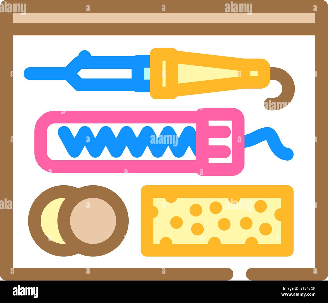 soldering components electronics color icon vector illustration Stock ...