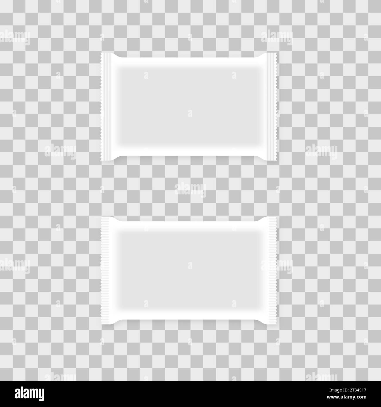 Plastic packaging for chocolate wafers, mockup design elements. 3D ...