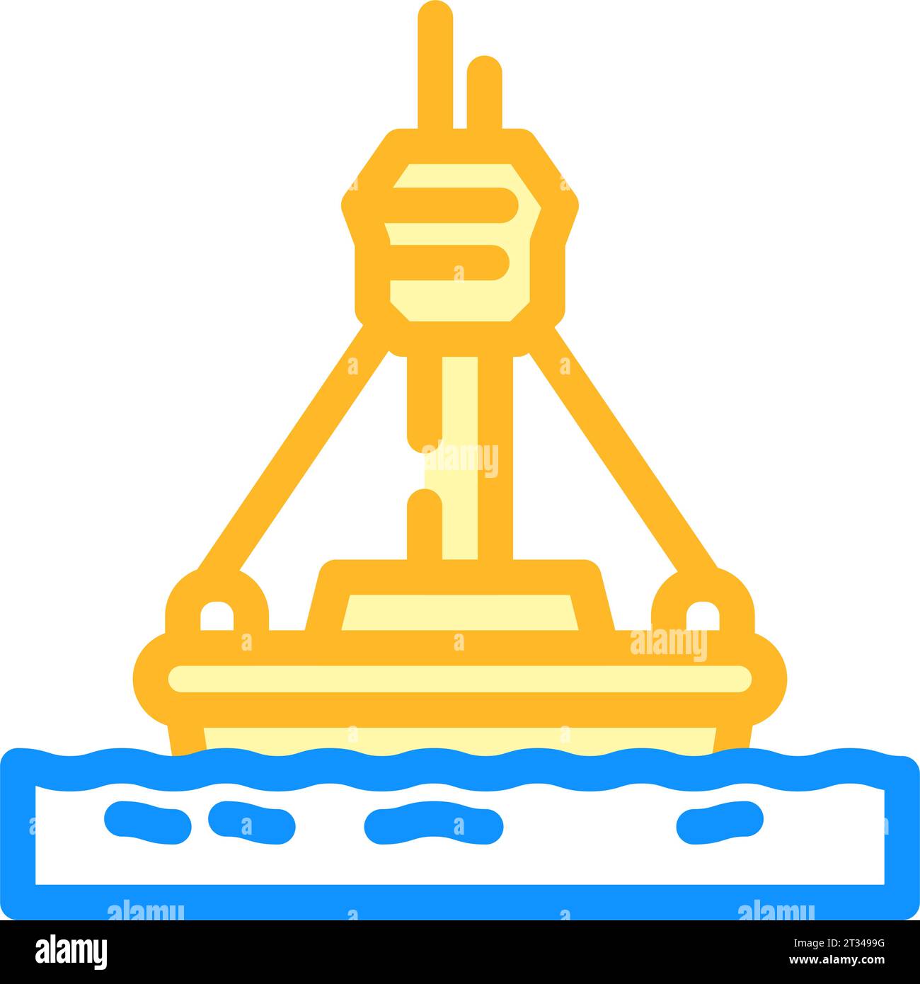 marine environmental monitoring color icon vector illustration Stock ...