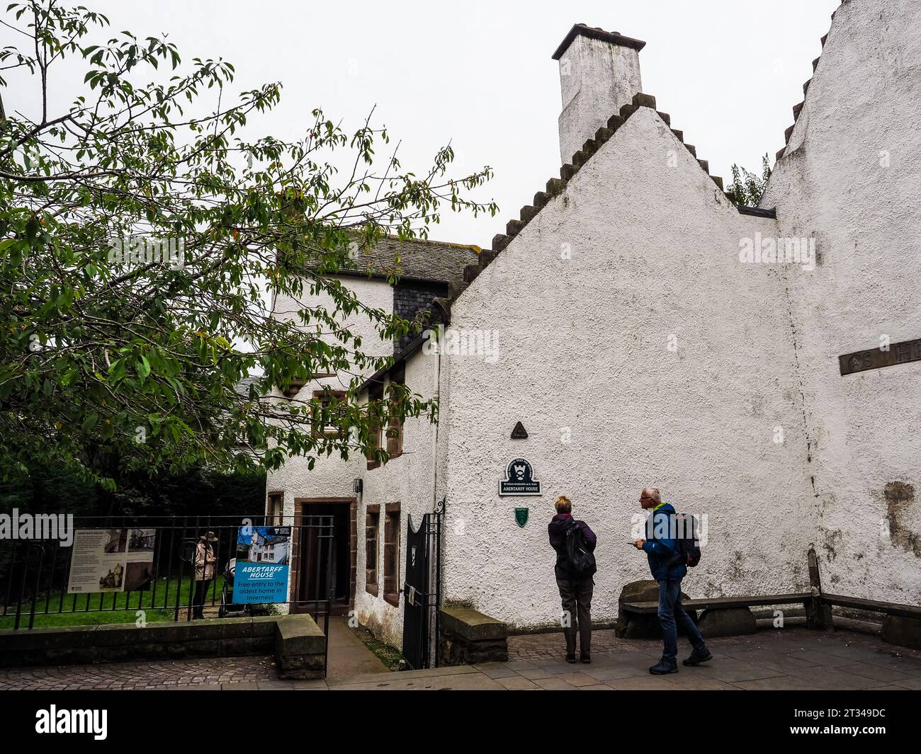 INVERNESS, UK - SEPTEMBER 13, 2023: Abertarff House is the oldest house ...