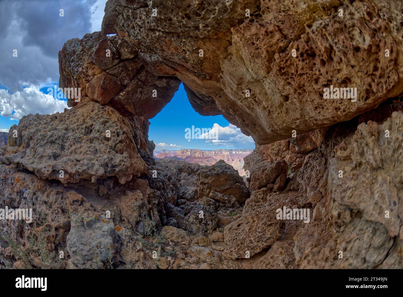 Rock Arch below Lipan Point AZ Stock Photo - Alamy