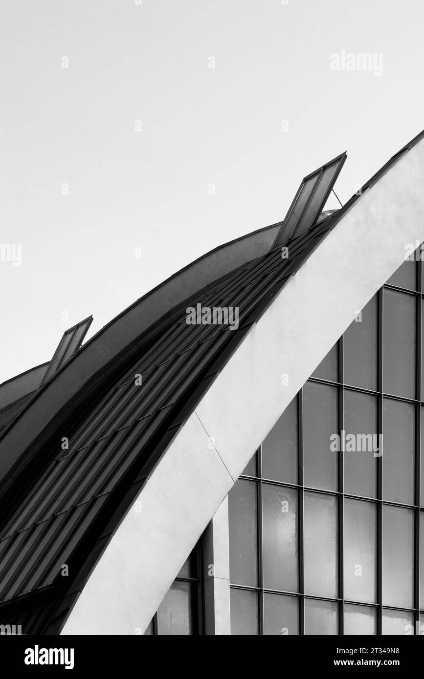 Contemporary design - Modern Architecture in Monochrome Stock Photo - Alamy