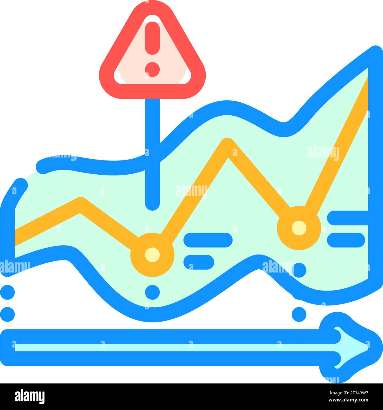 trends risk color icon vector illustration Stock Vector Image & Art - Alamy