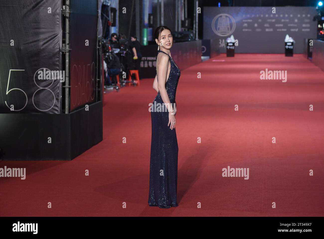 Taiwanese actress, singer, television host, and model Amber An attends ...