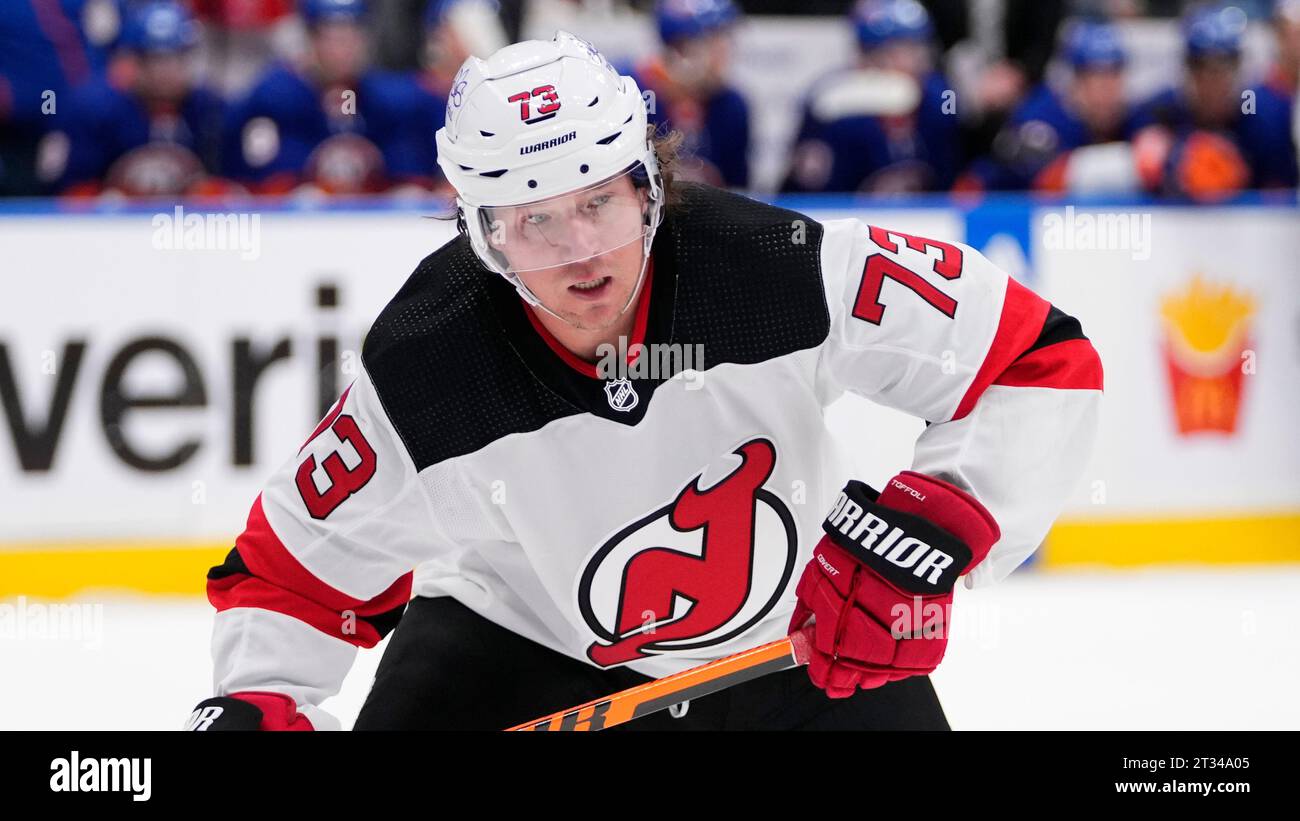New Jersey Devils' Tyler Toffoli (73) during the first period of an NHL ...