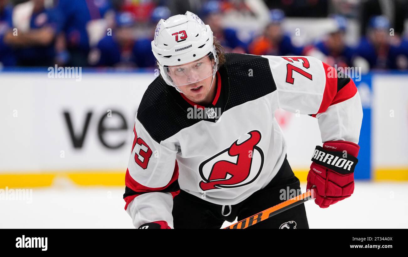 New Jersey Devils' Tyler Toffoli (73) during the first period of an NHL ...