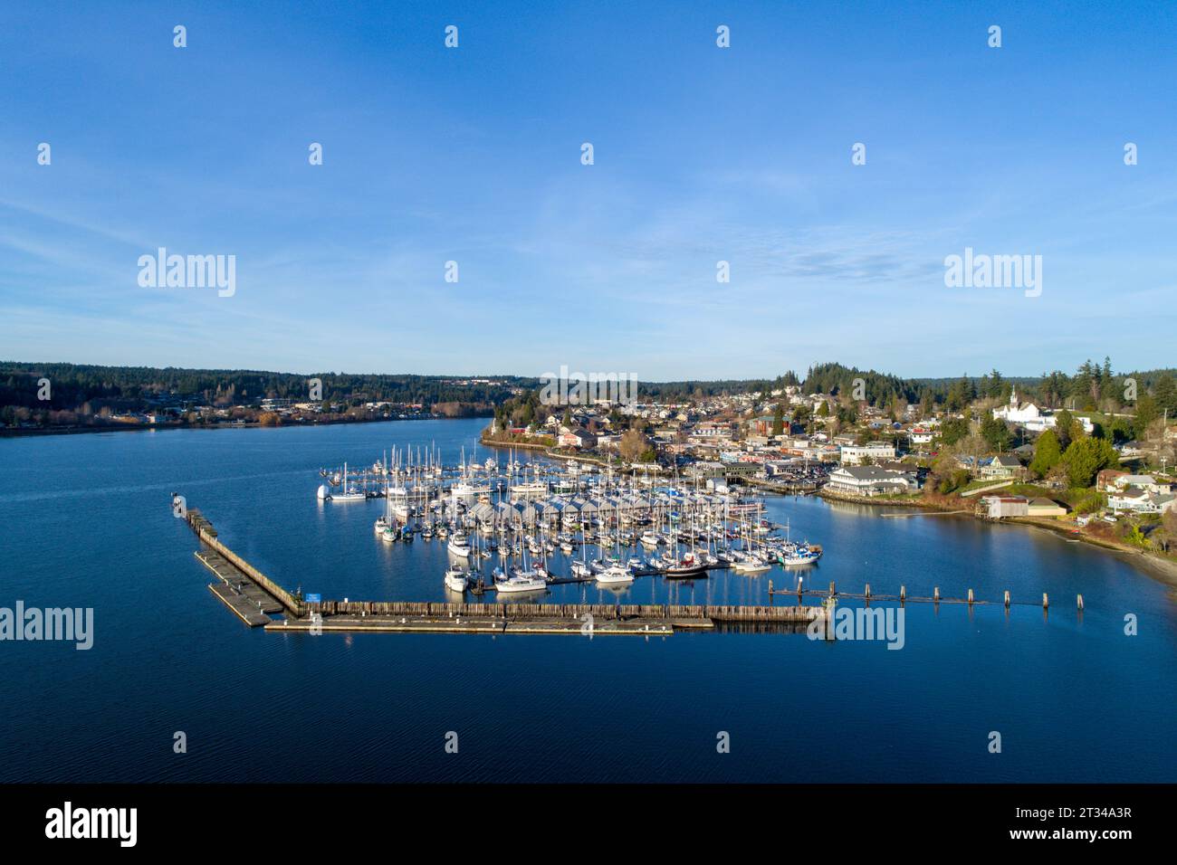 Liberty Bay at Poulsbo, Washington Stock Photo - Alamy