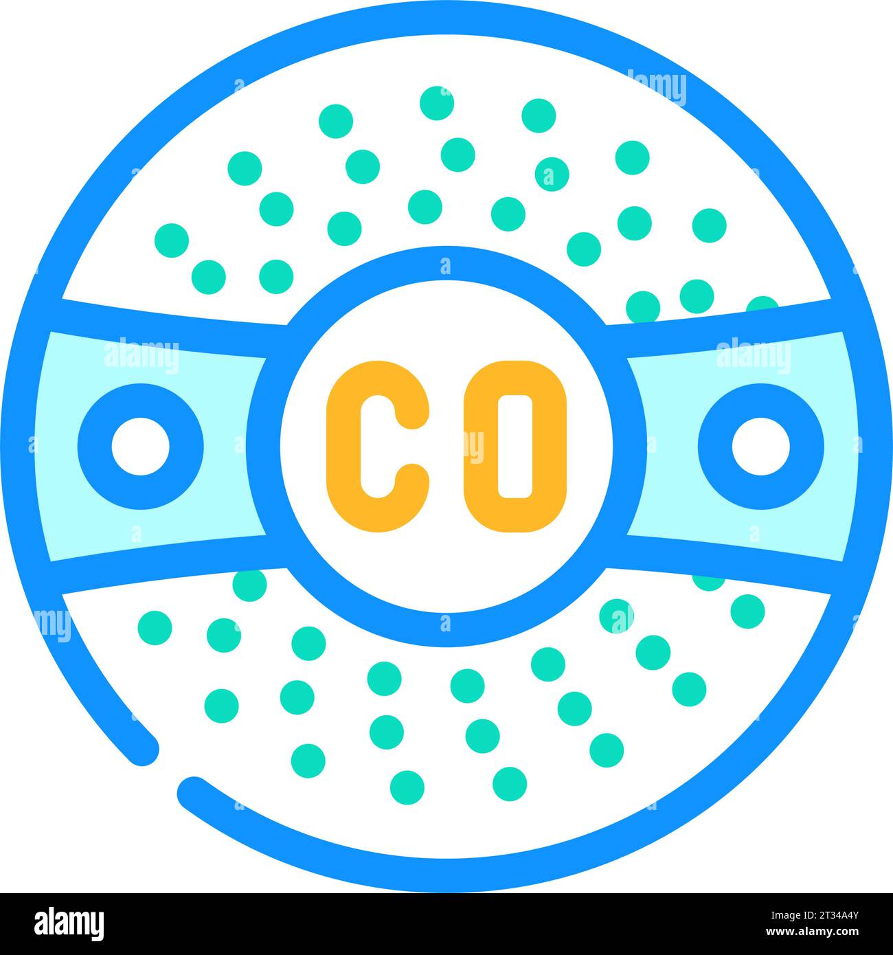 smart carbon monoxide detector home color icon vector illustration Stock Vector Image & Art - Alamy