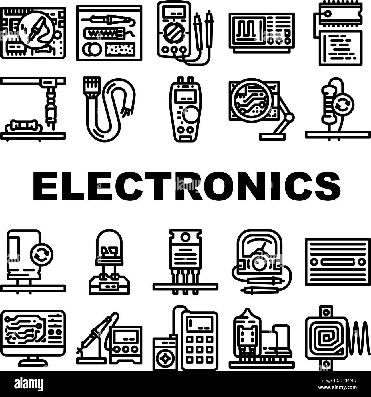 Electric circuit switch laboratory Stock Vector Images - Alamy