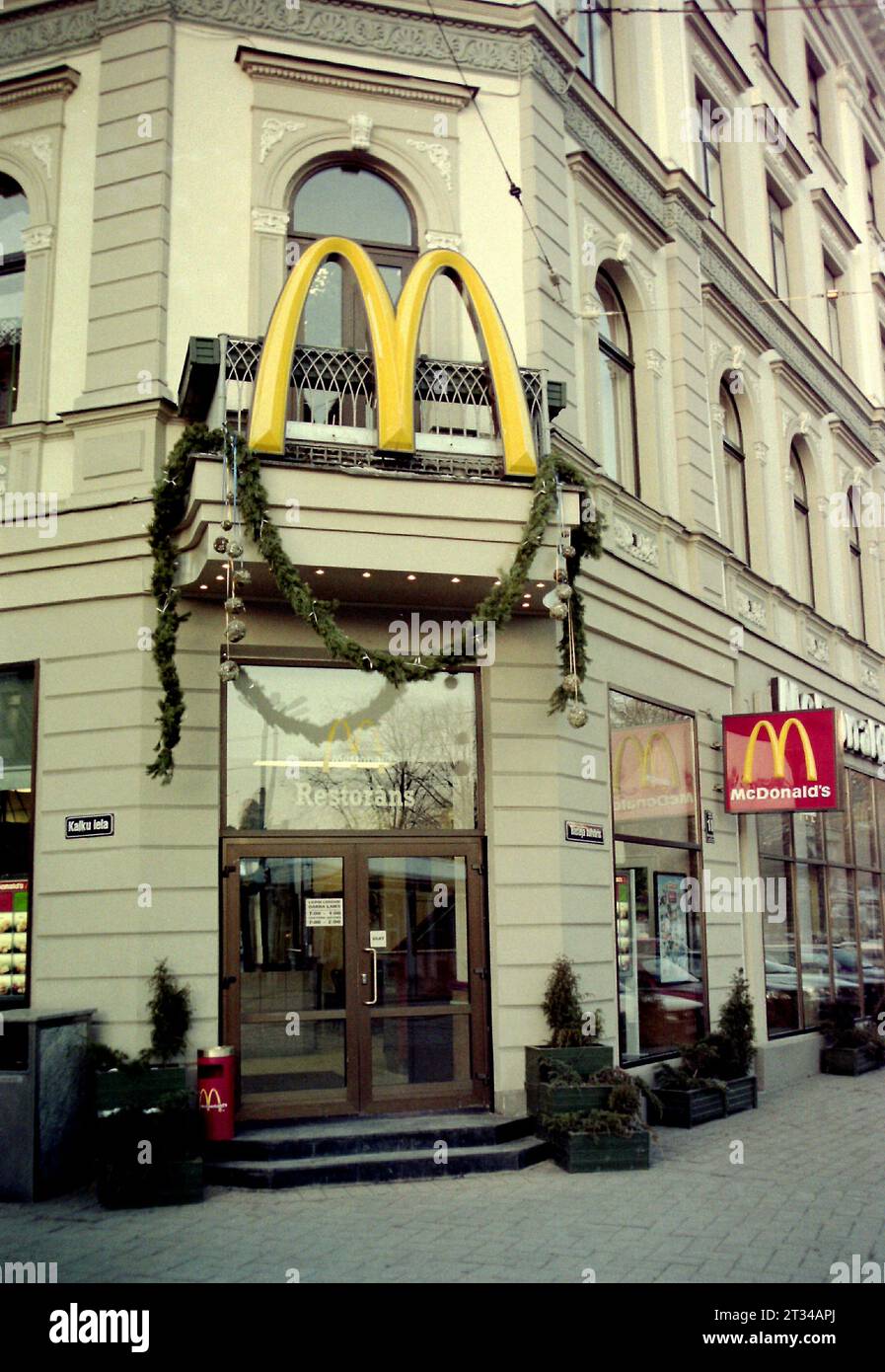 McDonald's restaurant in the center of Riga Stock Photo - Alamy