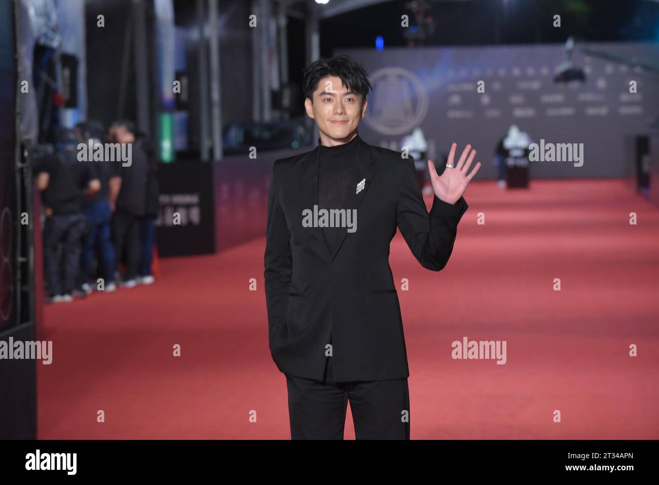 Taiwanese actor and model Toby Lee attends the 58th Golden Bell Awards ...