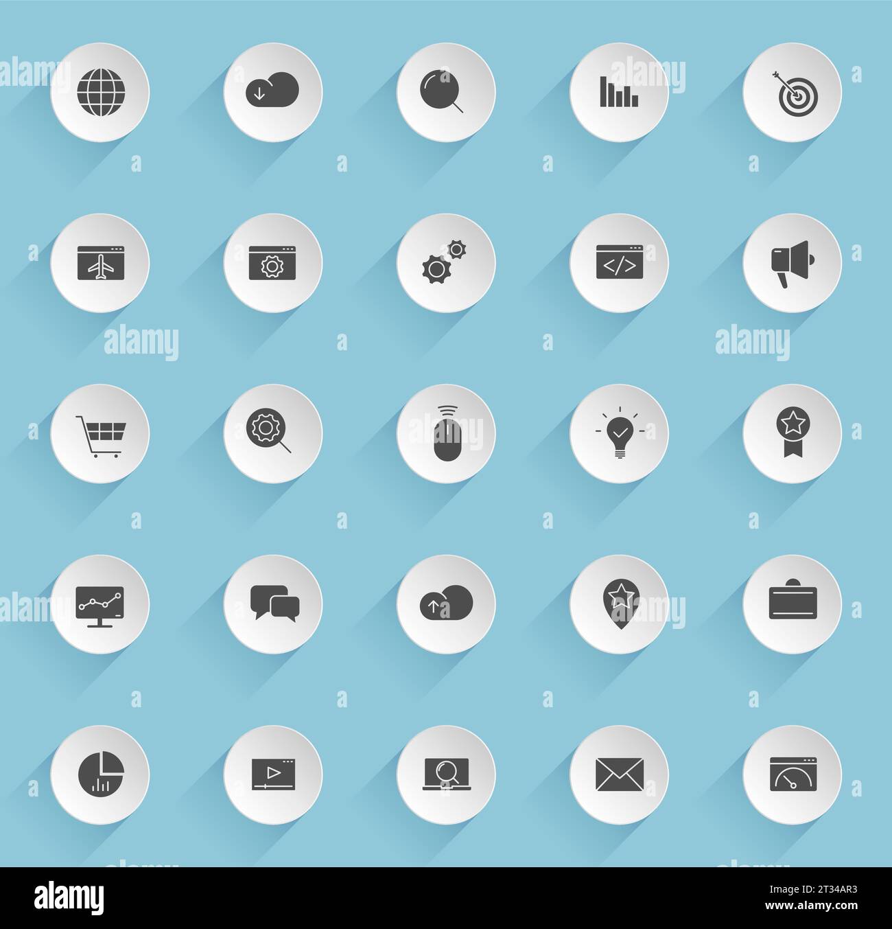 seo vector icons Stock Vector Image & Art - Alamy