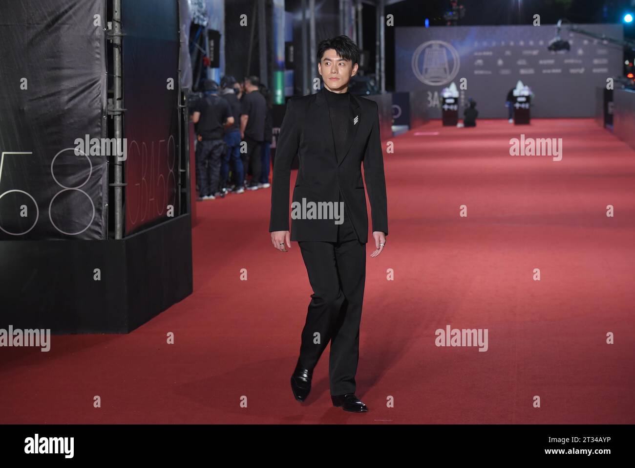 Taiwanese actor and model Toby Lee attends the 58th Golden Bell Awards ...