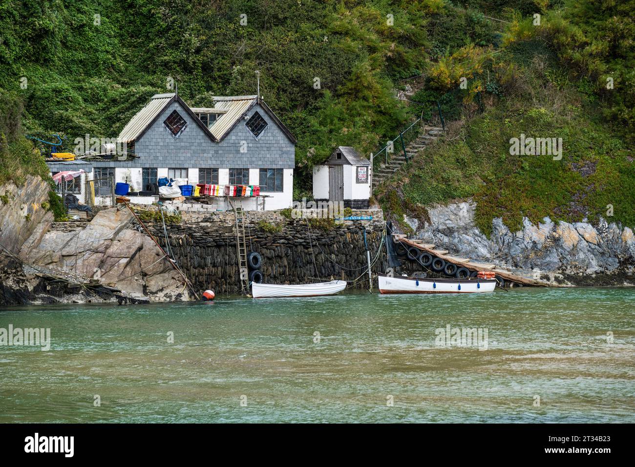 The Ferry Boat House at Crantock Beach in Newquay in Cornwall in the UK ...