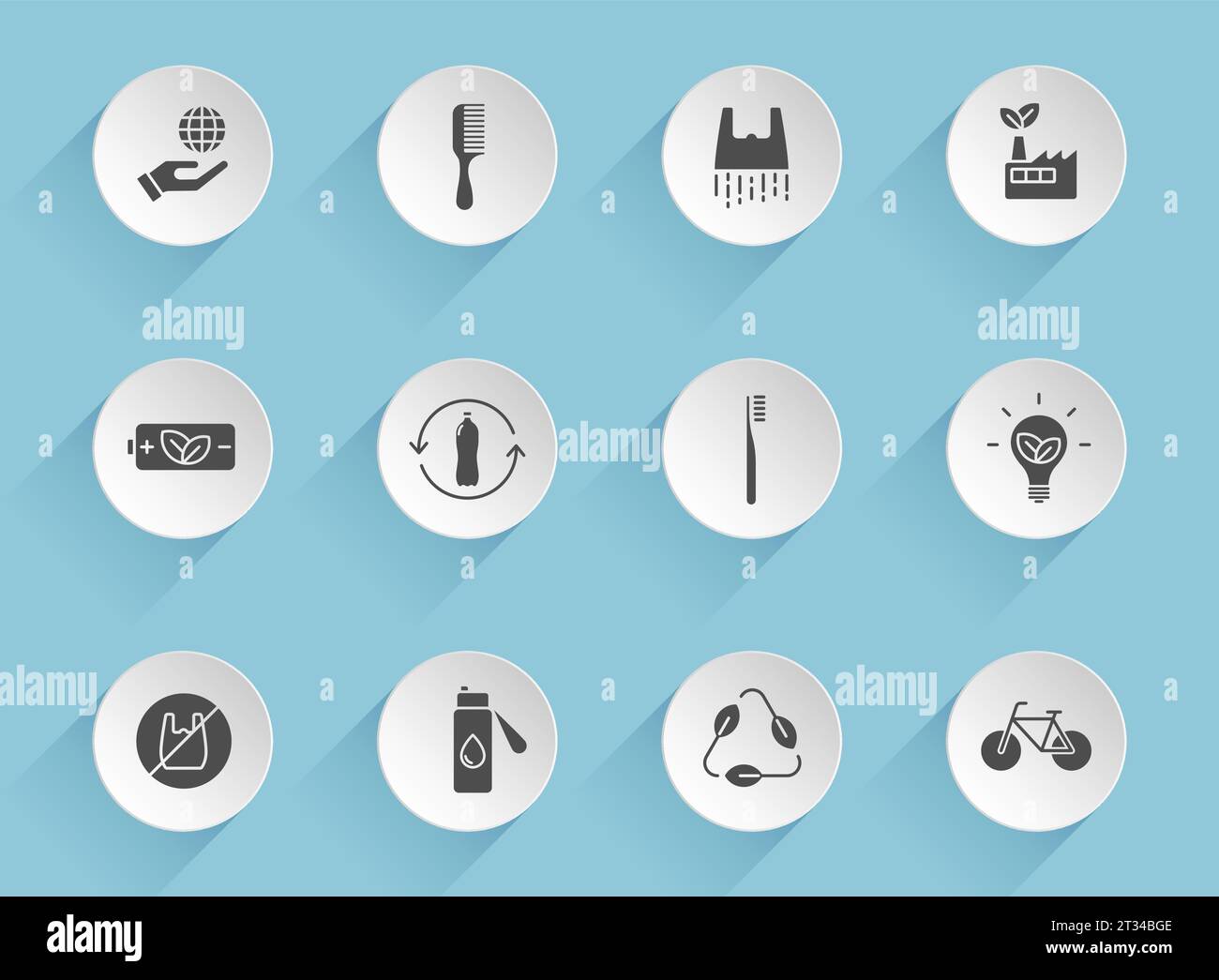 Waste icons Stock Vector Images - Alamy
