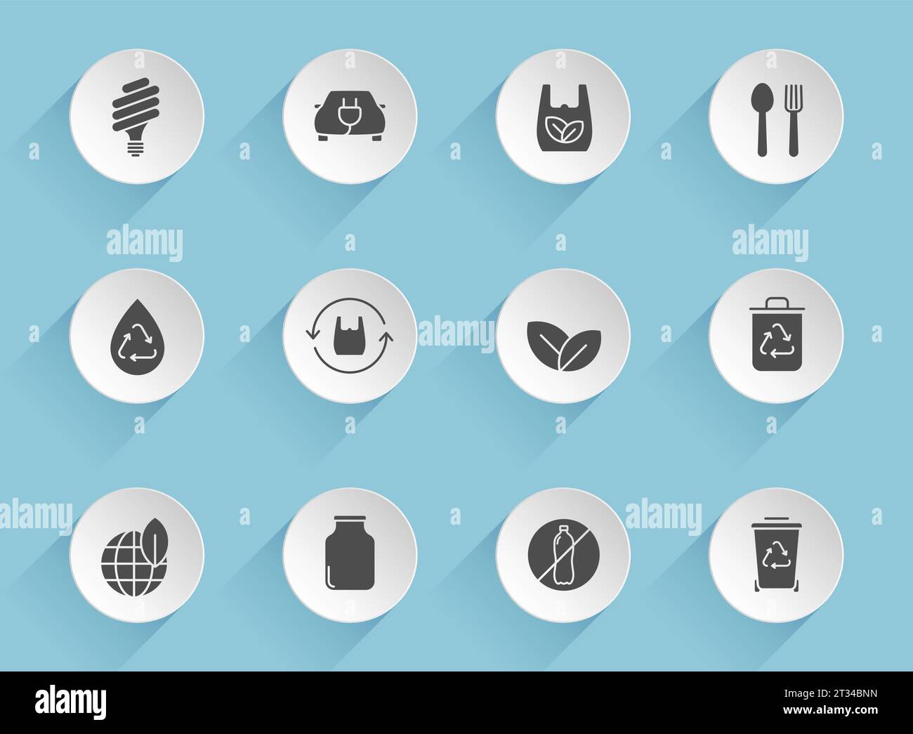 zero waste vector icons Stock Vector Image & Art - Alamy