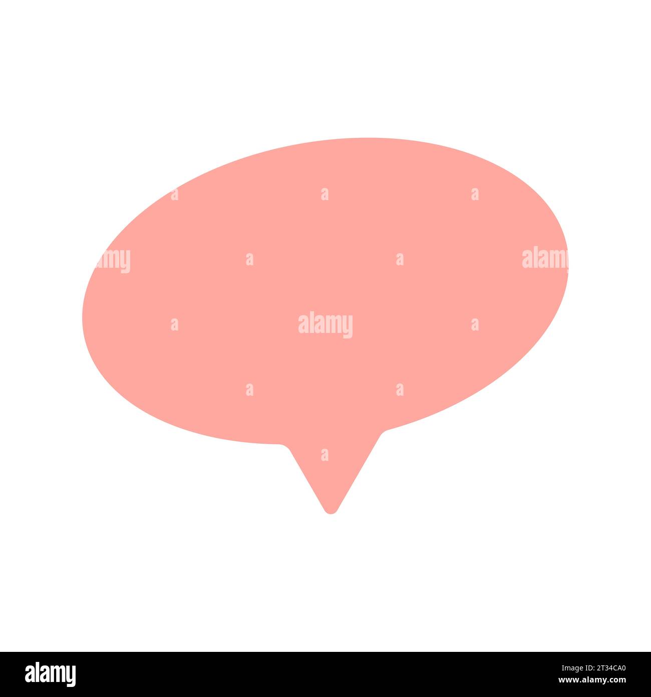 pink color speech bubble vector illustration Stock Vector Image & Art ...