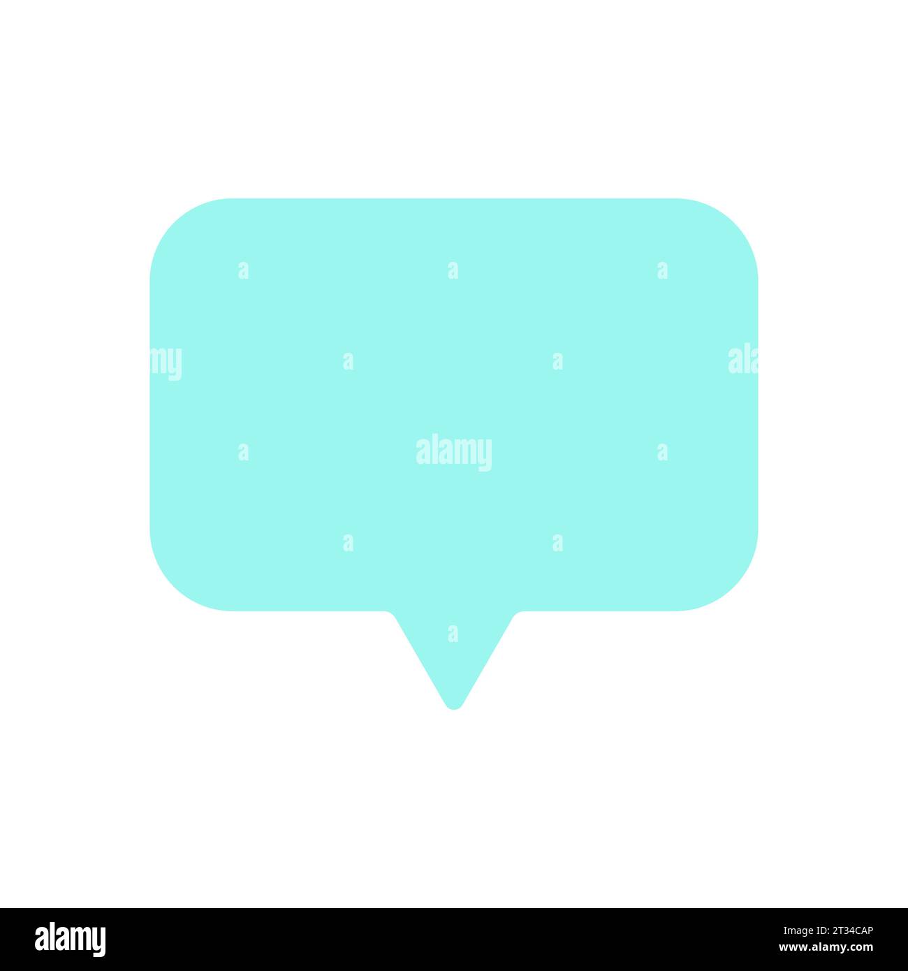 cyan color speech bubble vector illustration Stock Vector Image & Art ...