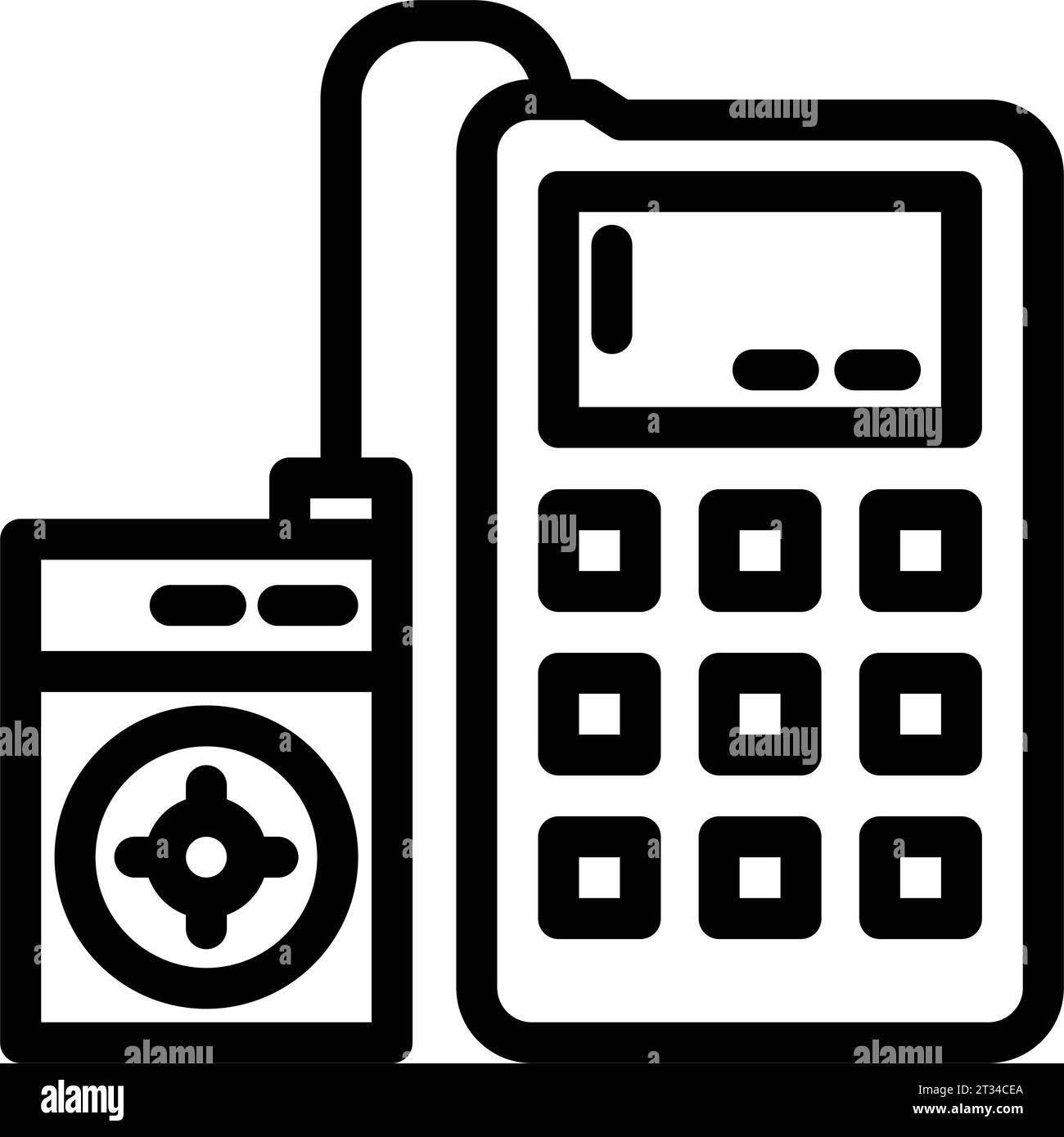 sensor calibration electronics line icon vector illustration Stock ...