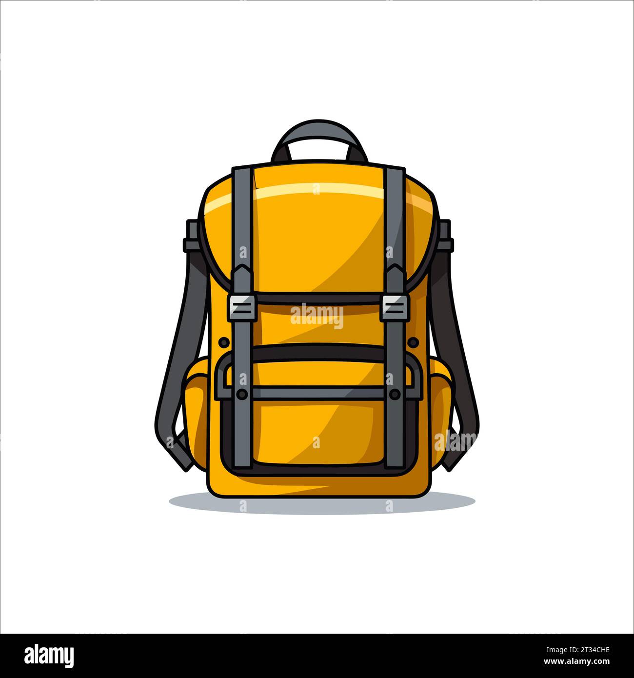 Travel backpack in flat style isolated Stock Vector Image & Art - Alamy