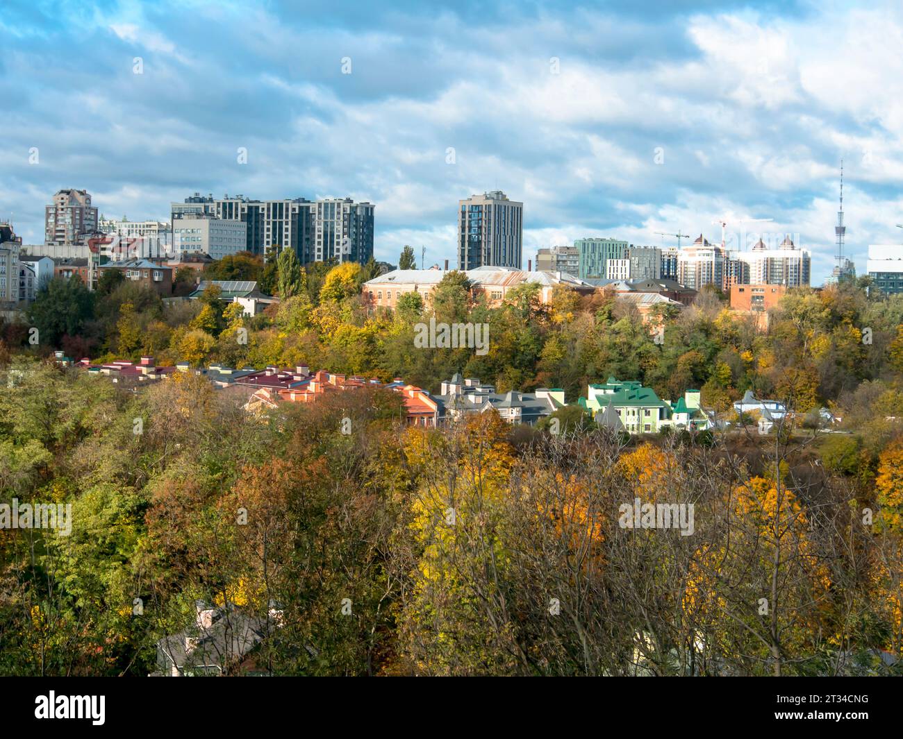 Downtown of Kyiv, Ukraine. Views of historic architecture and landscape ...