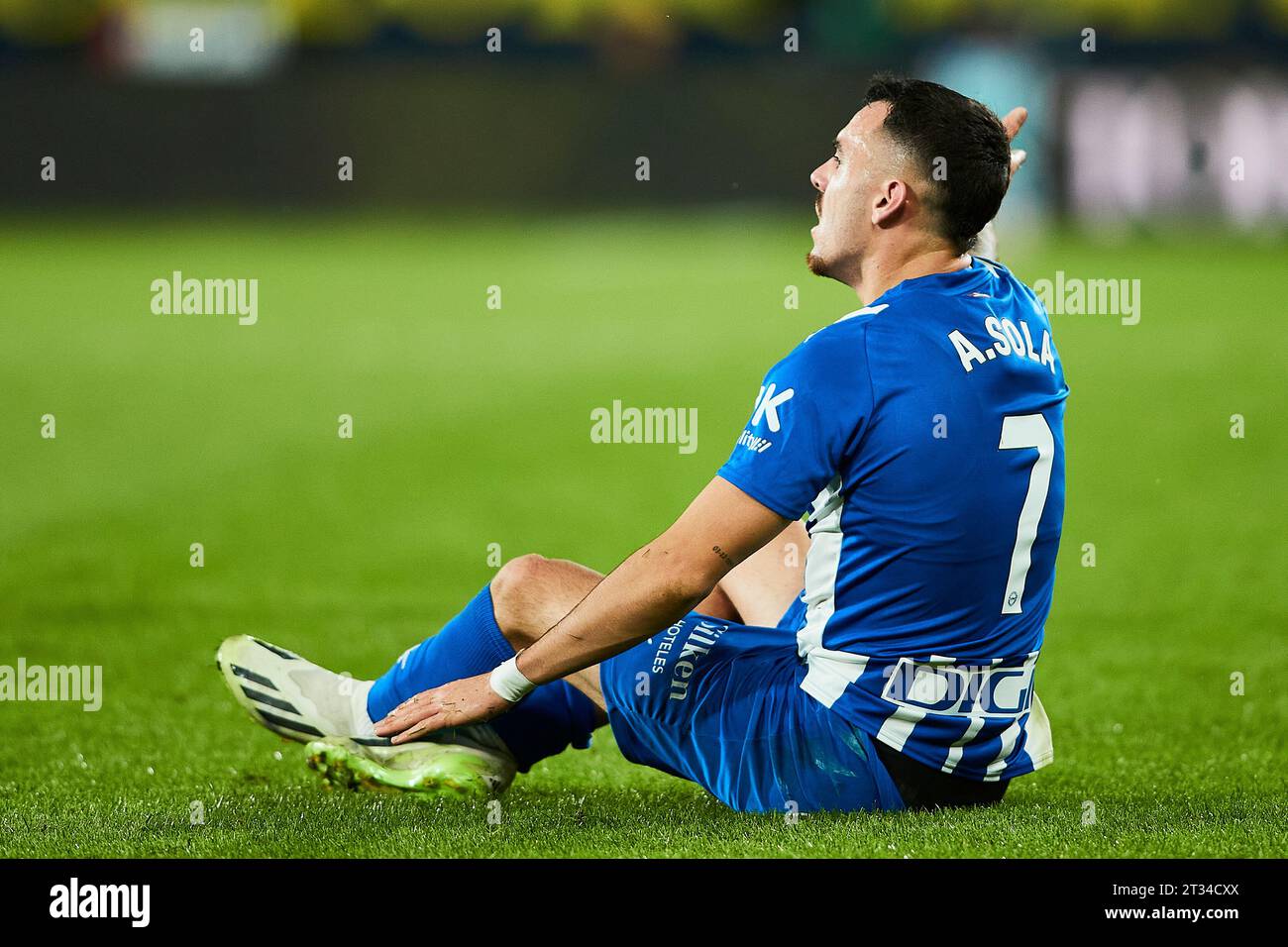 Alex Sola of Deportivo Alaves reacts during the LaLiga EA Sports match ...