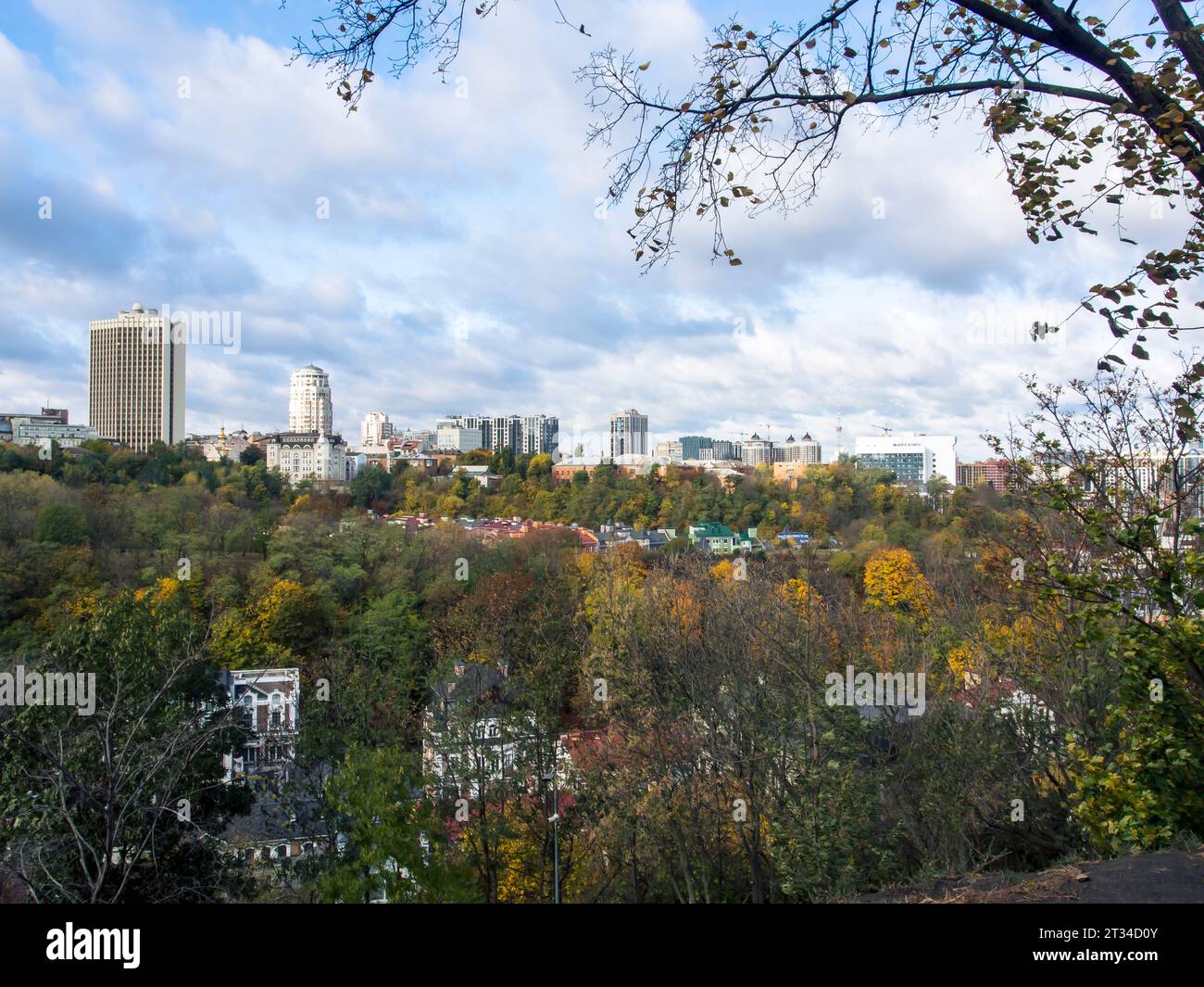 Downtown of Kyiv, Ukraine. Views of historic architecture and landscape ...