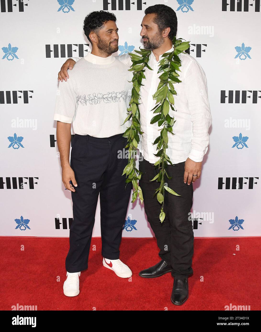 Los Angeles, USA. 22nd Oct, 2023. (L-R) Alex Tarrant and Cliff Curtis ...