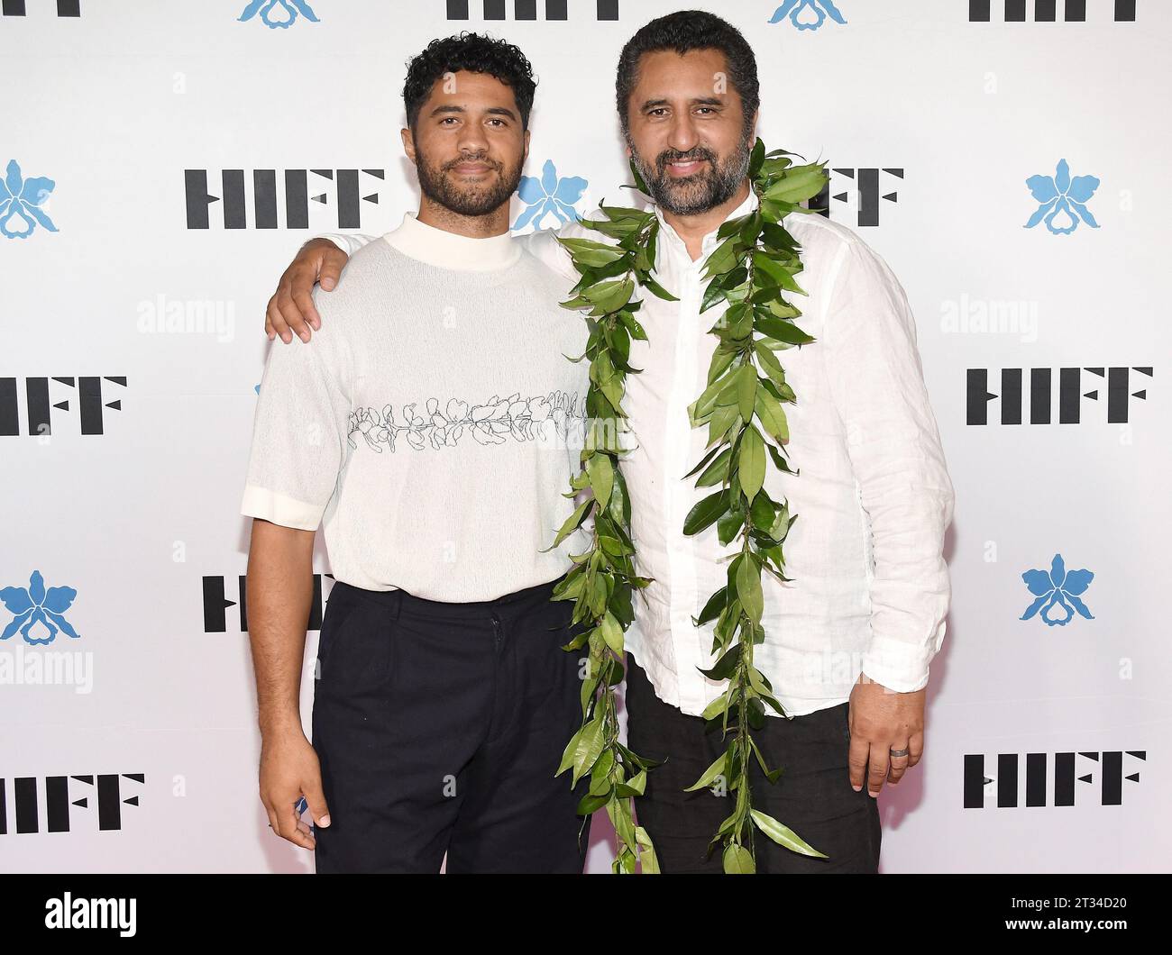 Los Angeles, USA. 22nd Oct, 2023. (L-R) Alex Tarrant and Cliff Curtis ...
