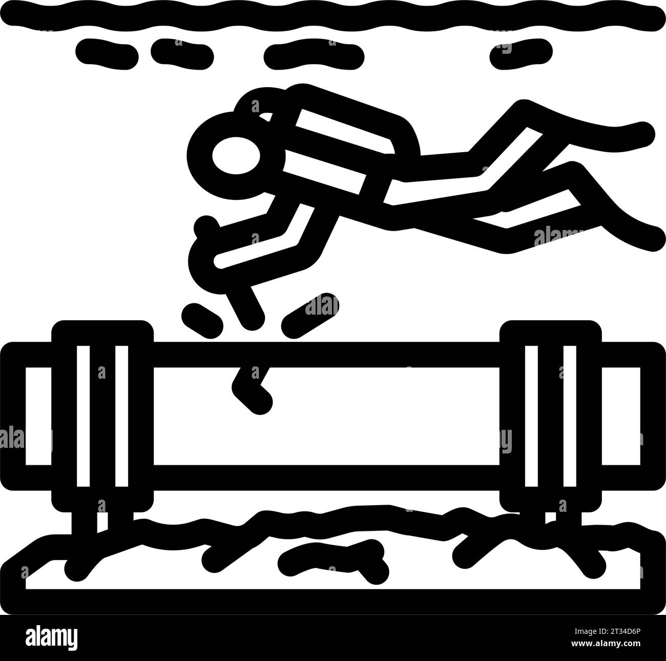 Underwater working Black and White Stock Photos & Images - Alamy