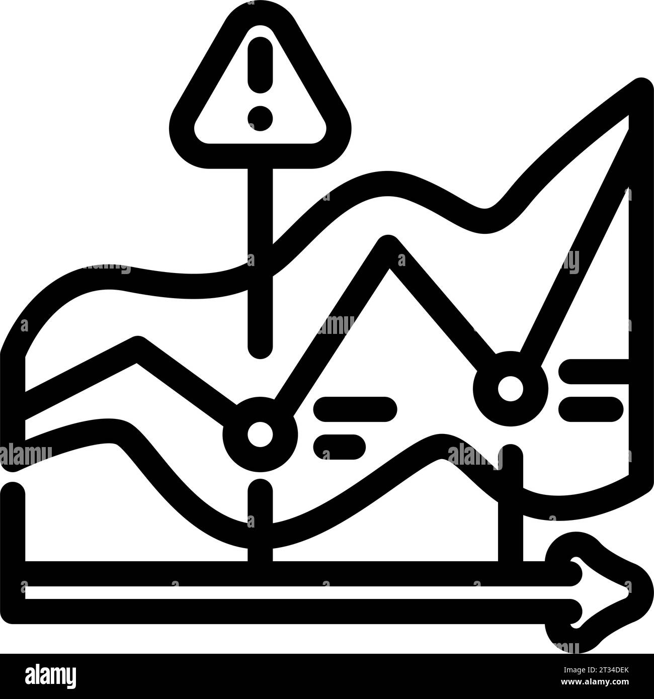 Market trends outline vector hi-res stock photography and images - Alamy