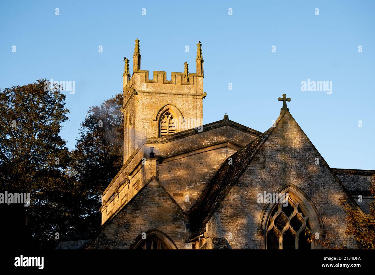 St. Nicholas Church, Chadlington, Oxfordshire, England, UK Stock Photo ...