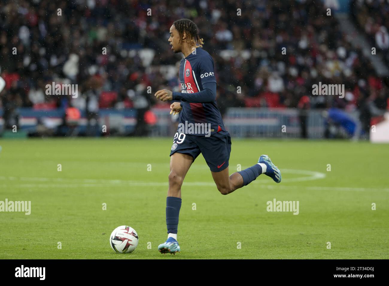 Bradley Barcola of PSG during the French championship Ligue 1 football ...