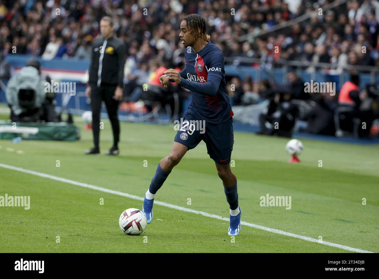 Bradley Barcola of PSG during the French championship Ligue 1 football ...
