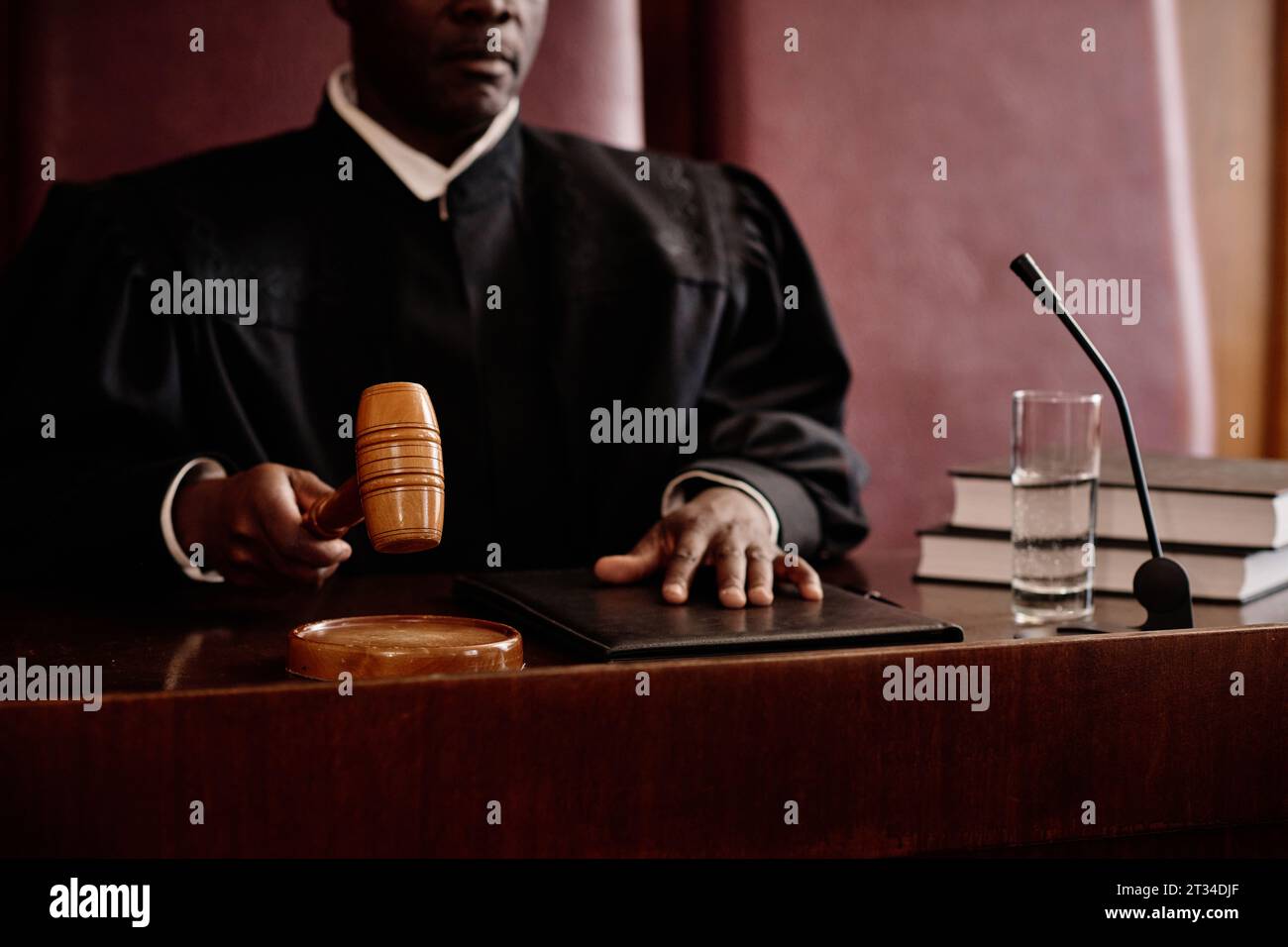 Experienced male judge sitting hi-res stock photography and images - Alamy