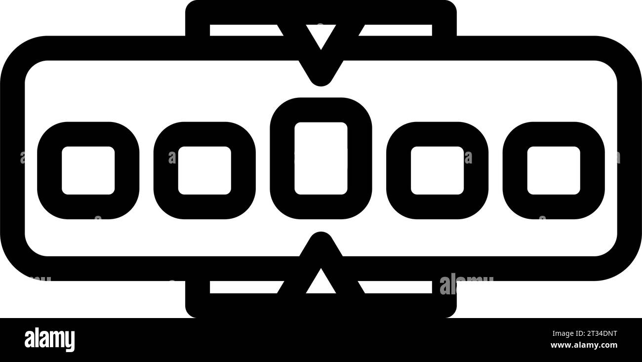 metrics risk line icon vector illustration Stock Vector Image & Art - Alamy