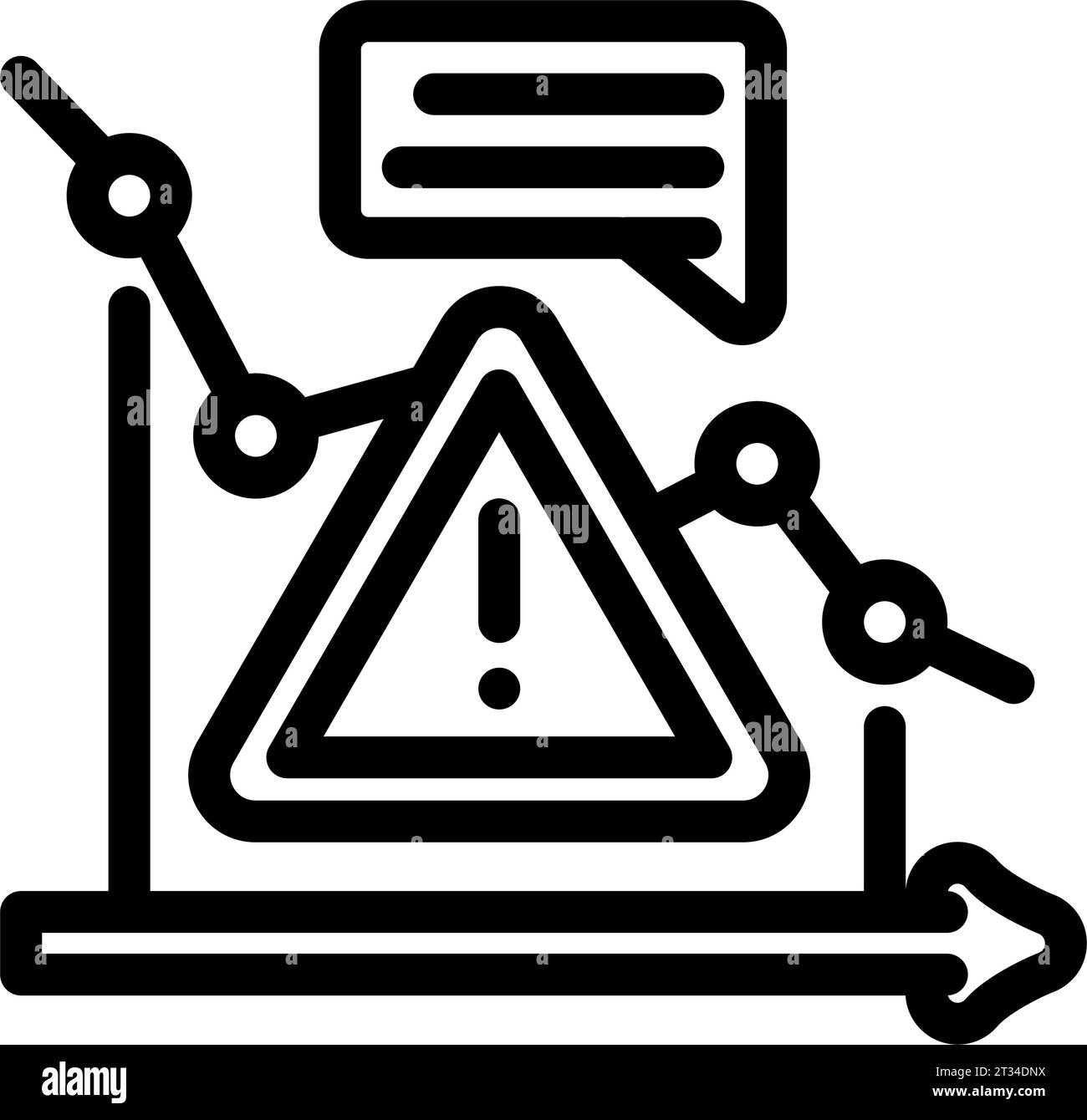 reduction risk line icon vector illustration Stock Vector Image & Art - Alamy