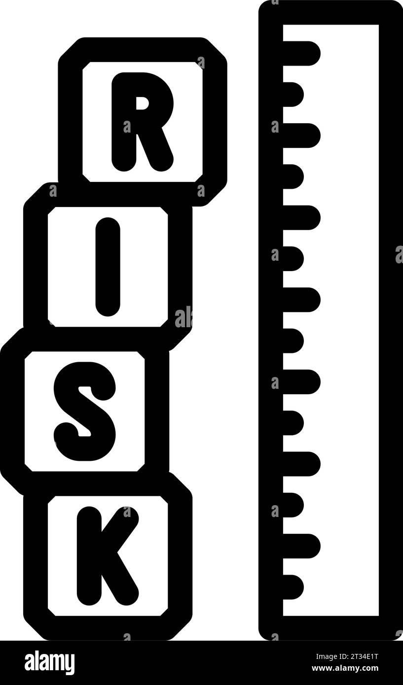analysis risk line icon vector illustration Stock Vector Image & Art ...