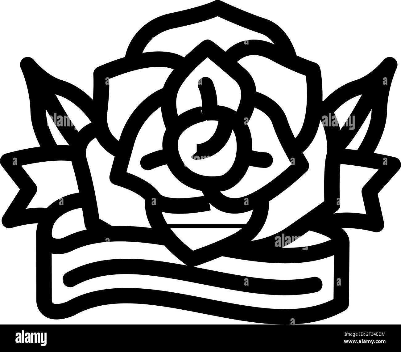 Rose heart sticker Black and White Stock Photos & Images - Alamy