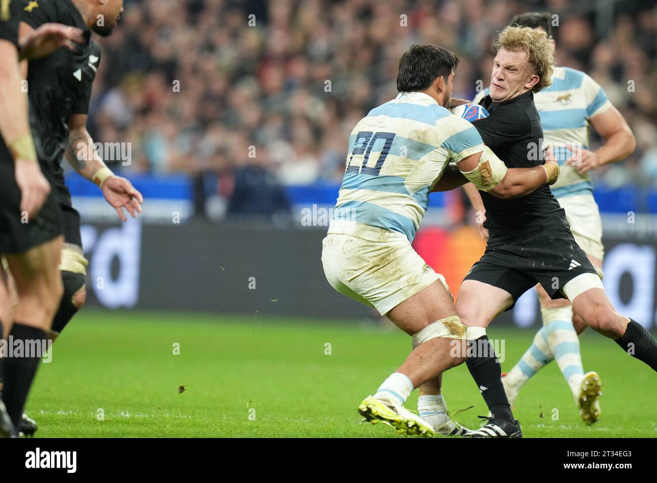 New Zealand's Damian McKenzie during the 2023 Rugby World Cup Semi ...