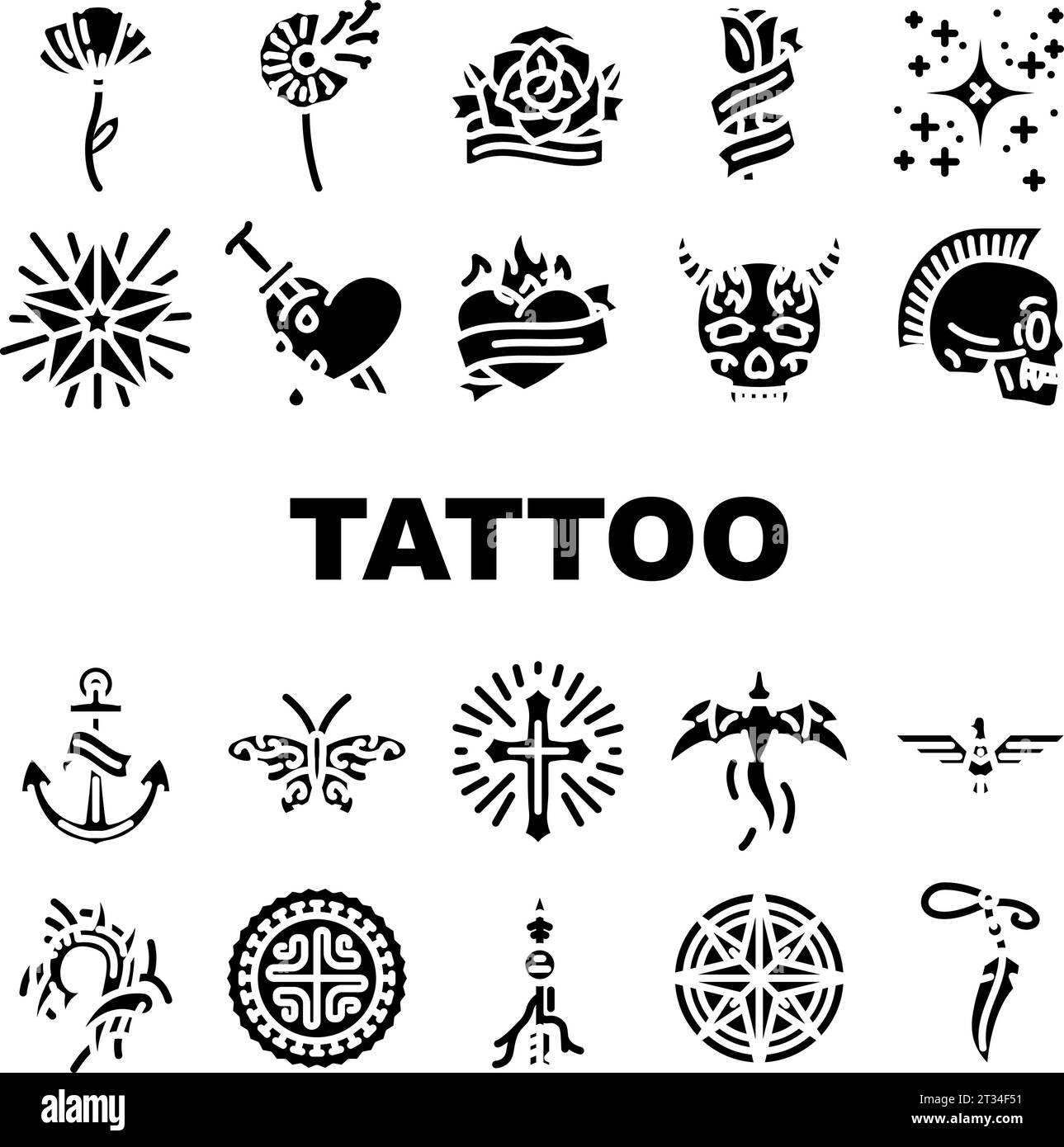 Swallow bird rose tattoo Black and White Stock Photos & Images - Alamy