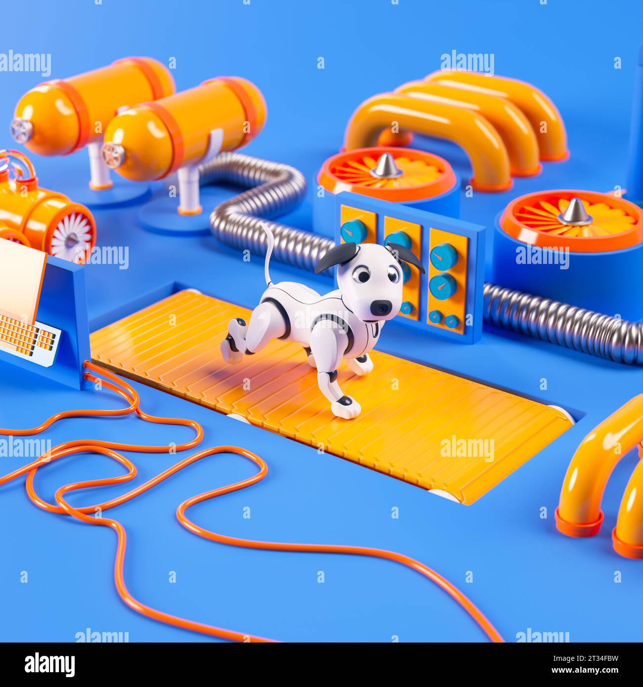 Walking robot dog hi-res stock photography and images - Alamy