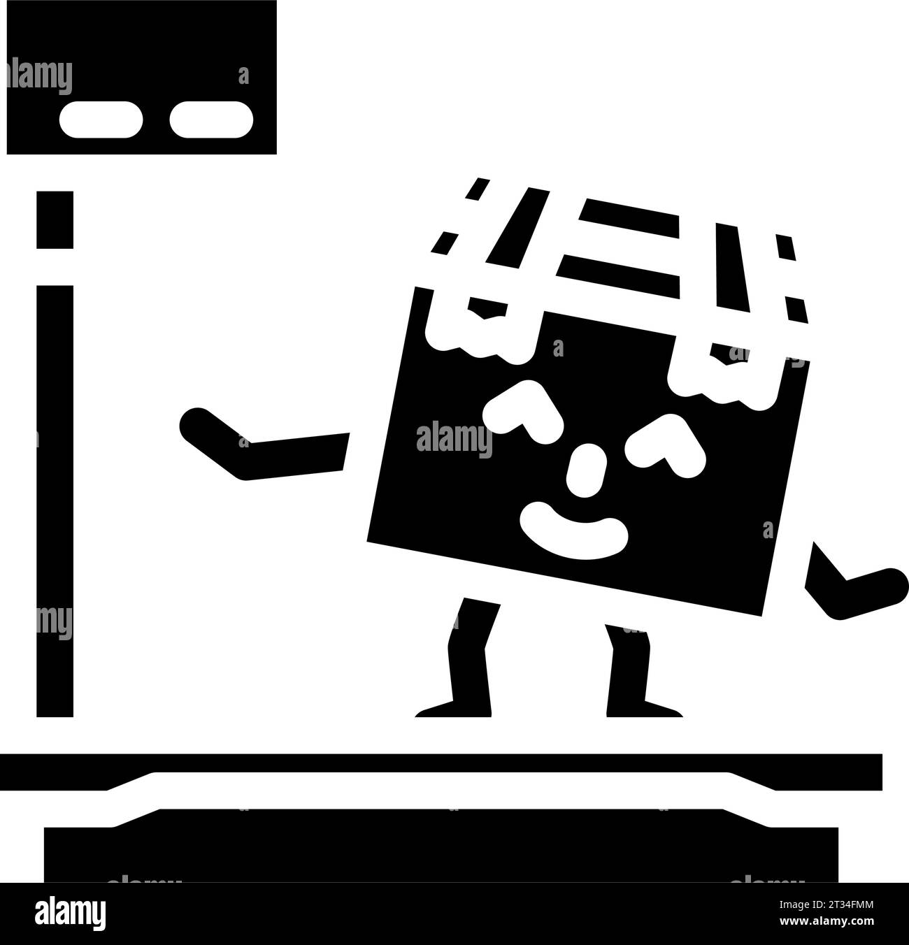 Black scale cardboard box icon hi-res stock photography and images - Alamy