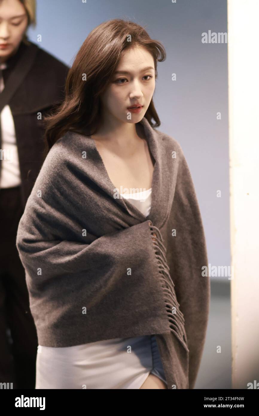 Chinese actress, singer and model Li Landi attends an activity in ...