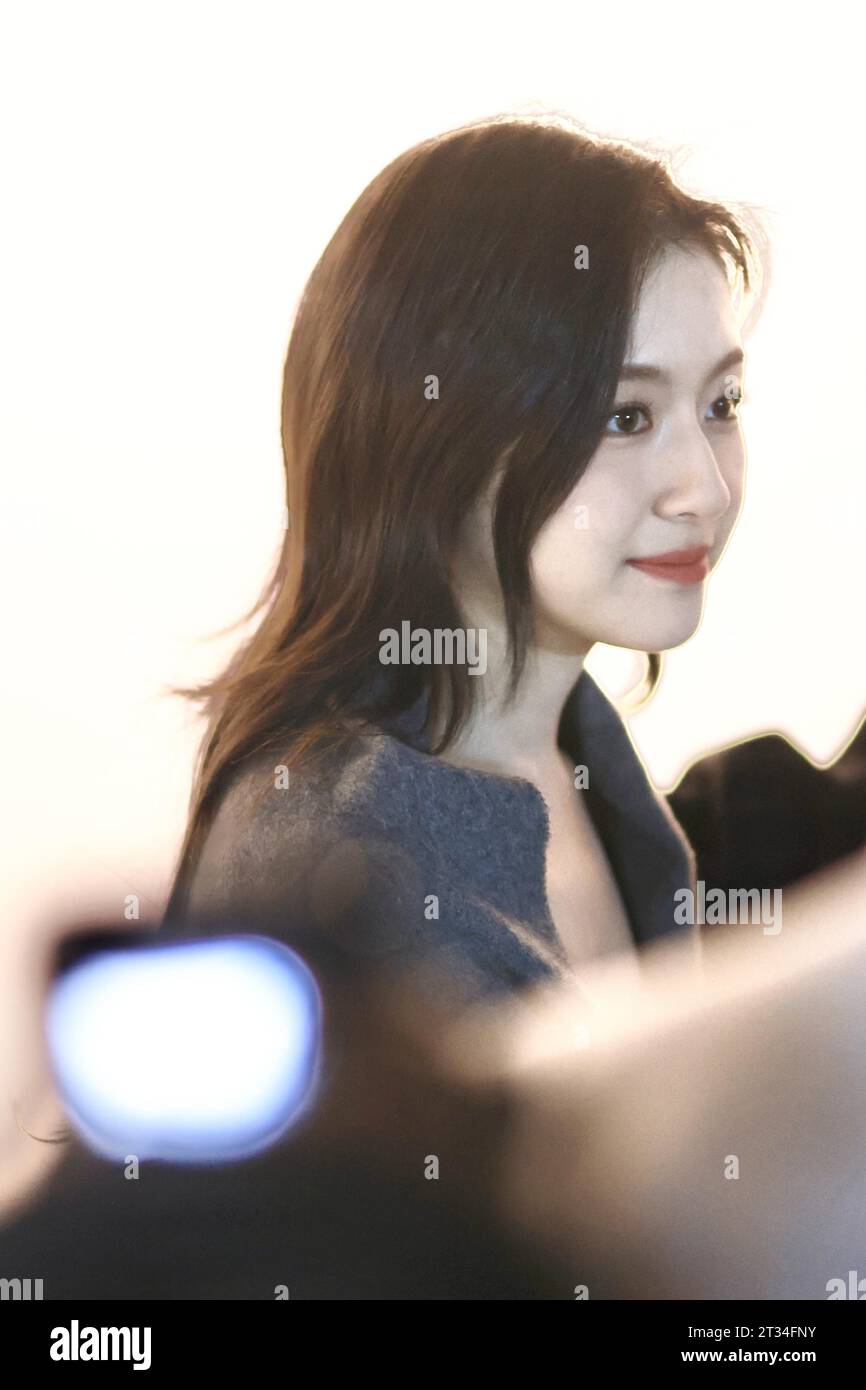 Chinese actress, singer and model Li Landi attends an activity in ...