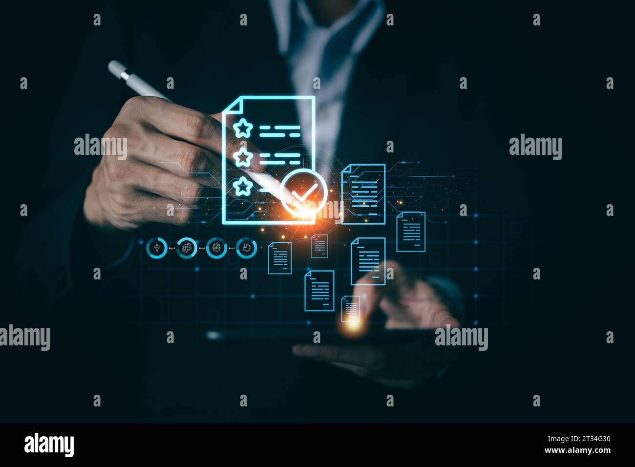 Digital document checklist system hi-res stock photography and images ...