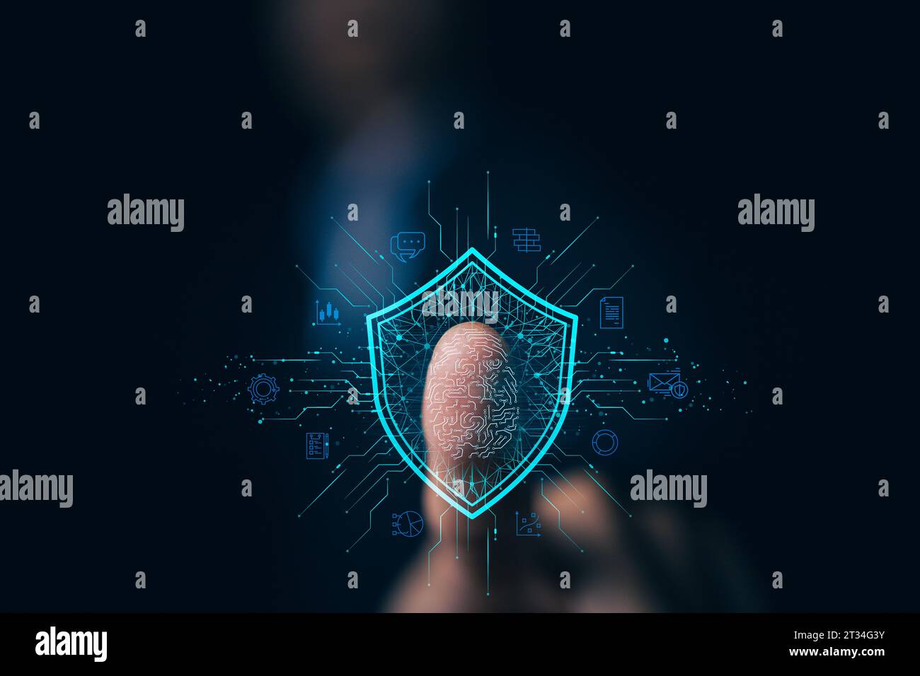 Cyber Security Data Protection Information From System Hacked Warning Alert Cyber Attack On