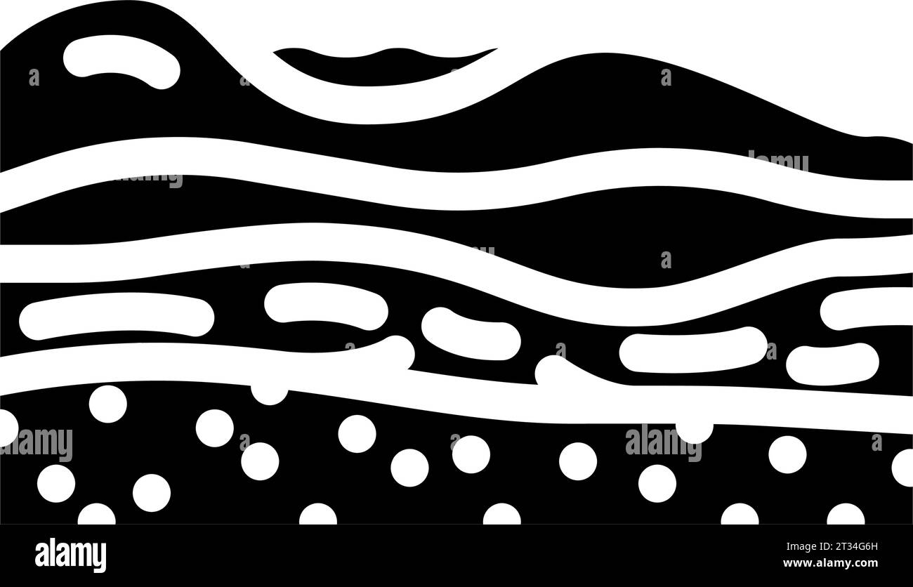 underground water hydrogeologist glyph icon vector illustration Stock ...